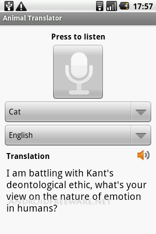 Aplikasi Unik Android Penerjemah Bahasa Hewan | Animal Translator ...