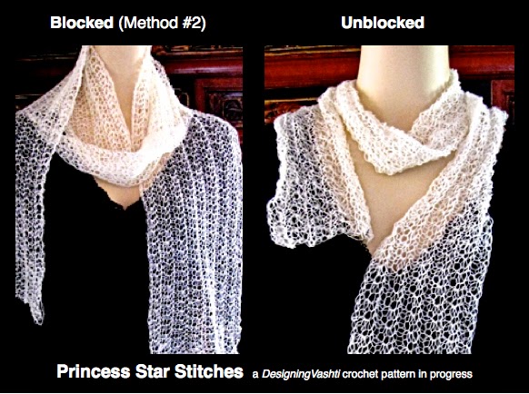 Vashti's Crochet Pattern Companion: Blocking Crochet: Five Methods