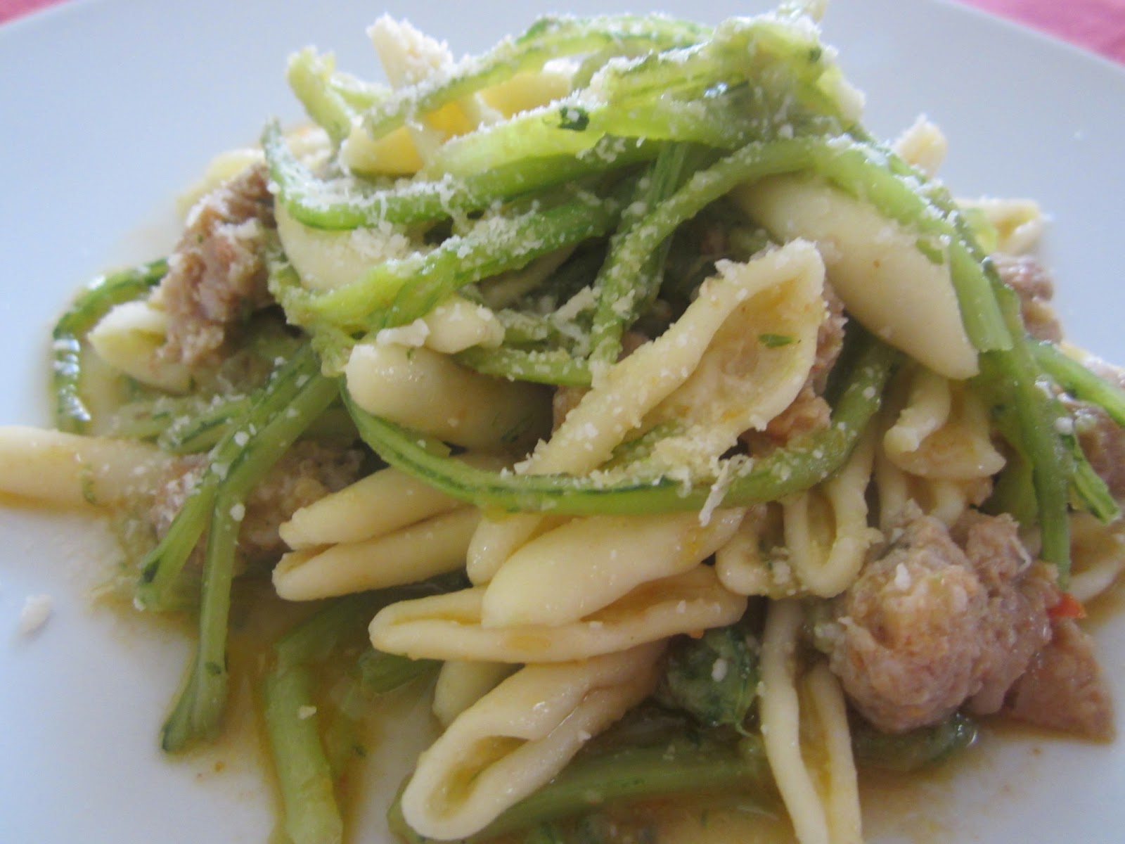 Capunti con cardoncelli selvatici murgiani e salsiccia. | Peppe ai fornelli