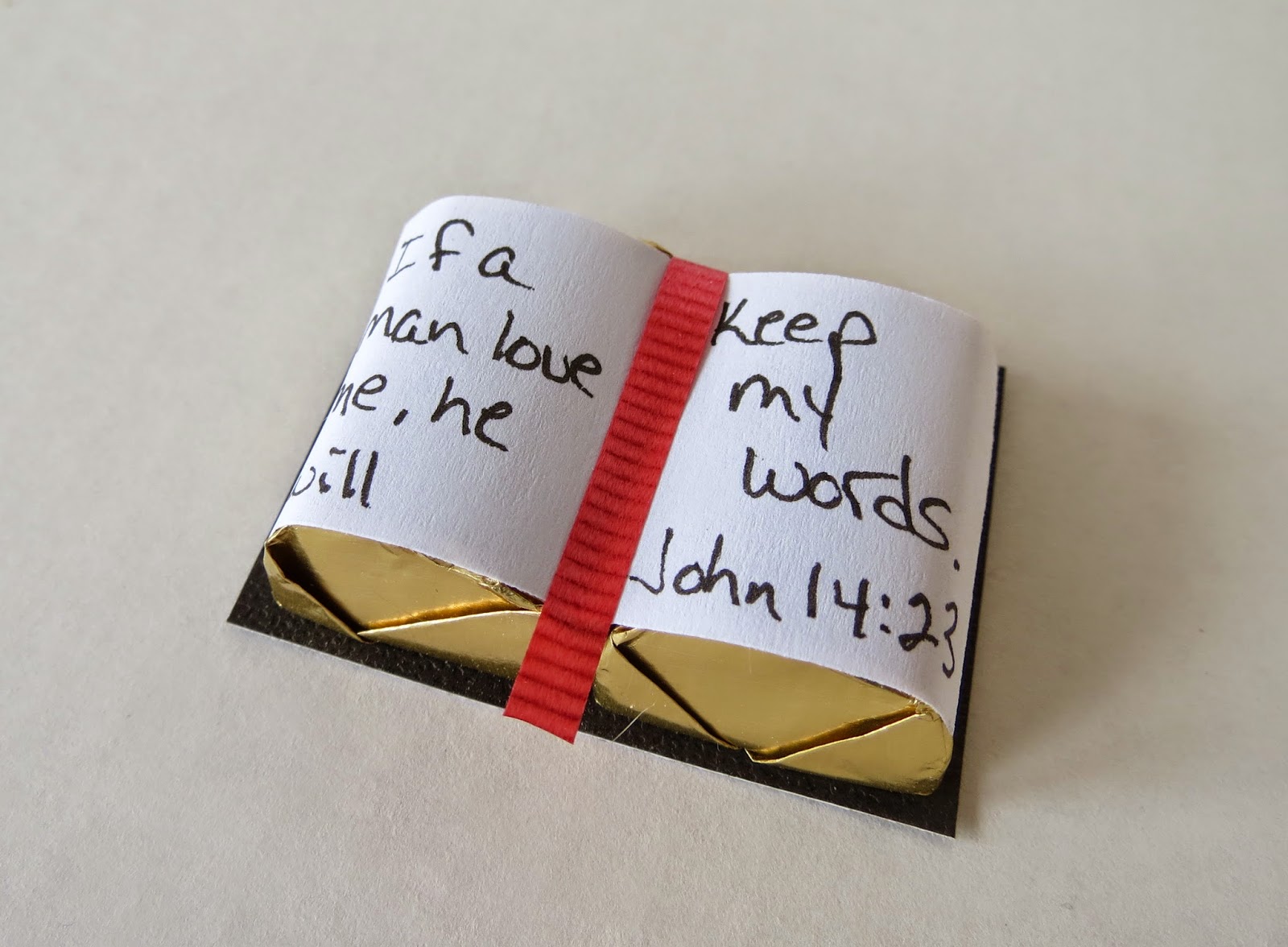 Candy Nugget Bible Craft