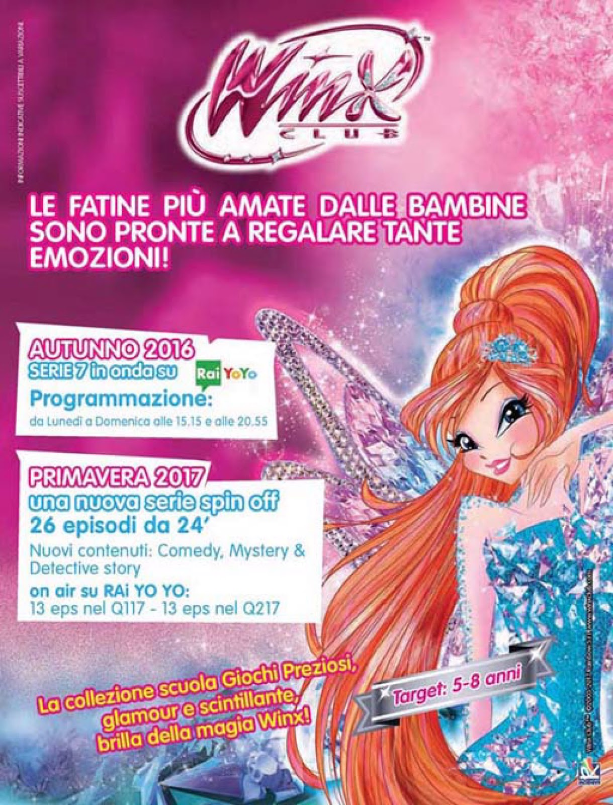 Poster promocional del Winx Club en Italia ~ My Winx Club-Pretty!*.