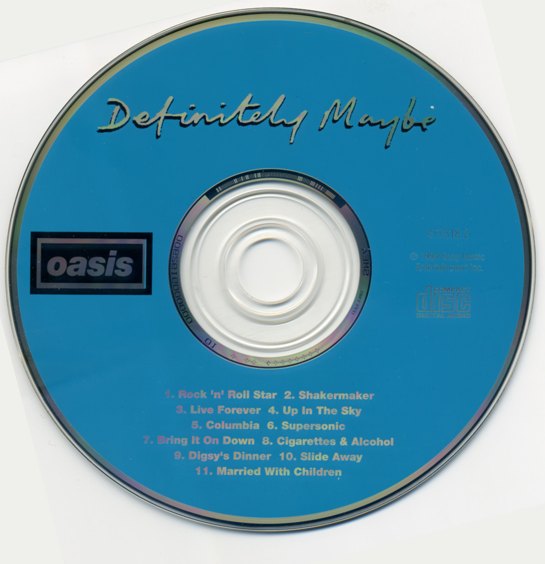 Definitely Maybe (Australian CD) ~ WIS Oasis Collectors
