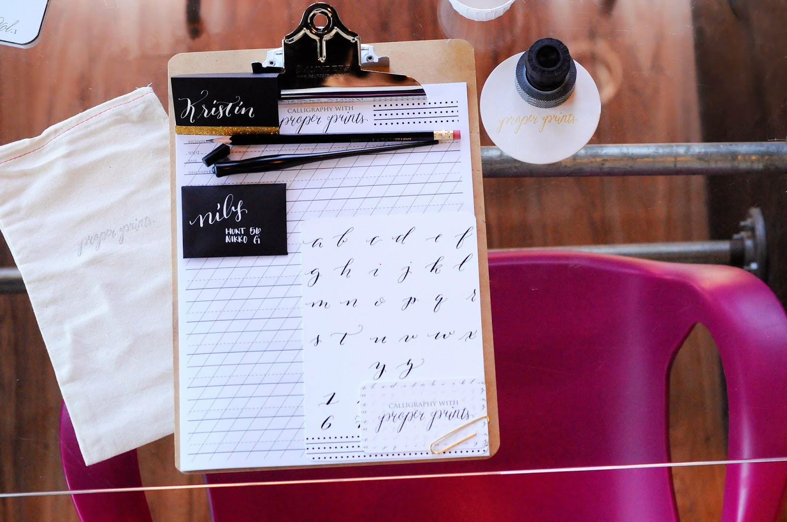 Proper Prints Calligraphy Class | Fresh Ink : Style Sentiment ...