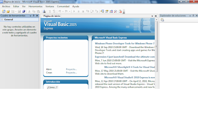Visual Basic: Entorno de Visual Basic