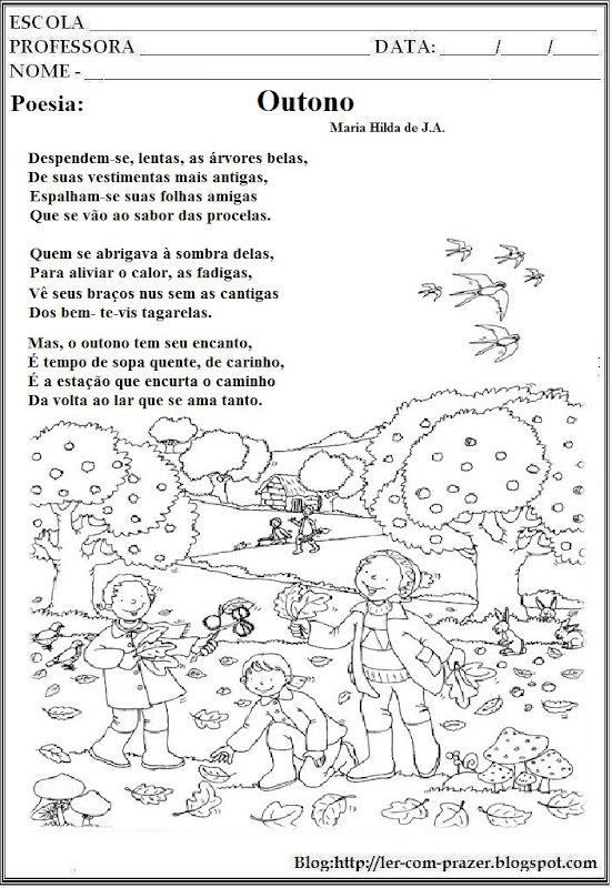 Colaborando com a Educação: 20 de março - Início do Outono