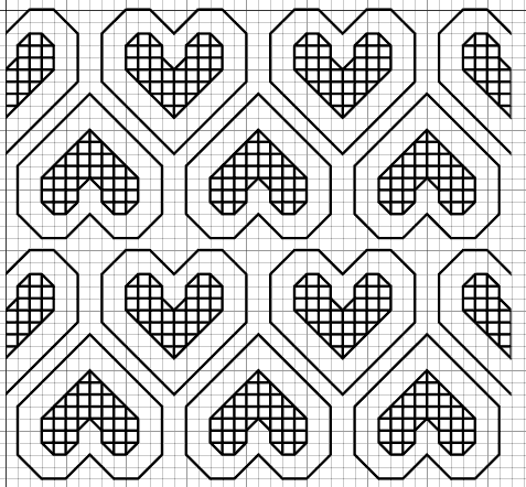 Imaginesque: Blackwork Embroidery: Fill Pattern