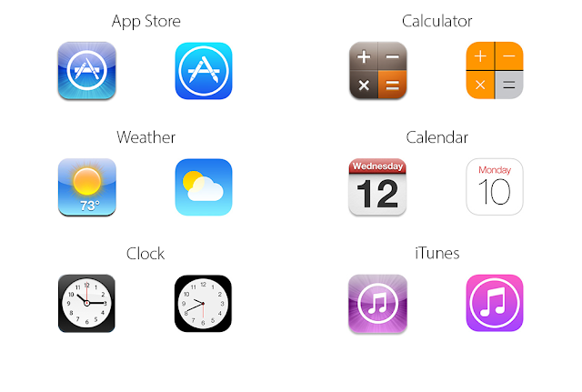 The Tech Teenius: Comparing iOS 6 icons to iOS 7