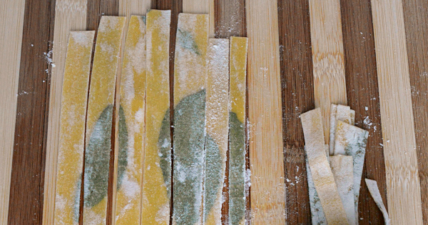 Laminated Basil Pasta #FoodiesRead