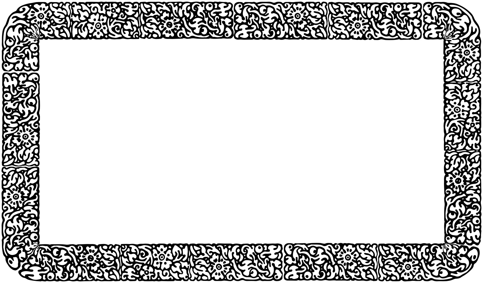 Vintage Rectangle Border Vector