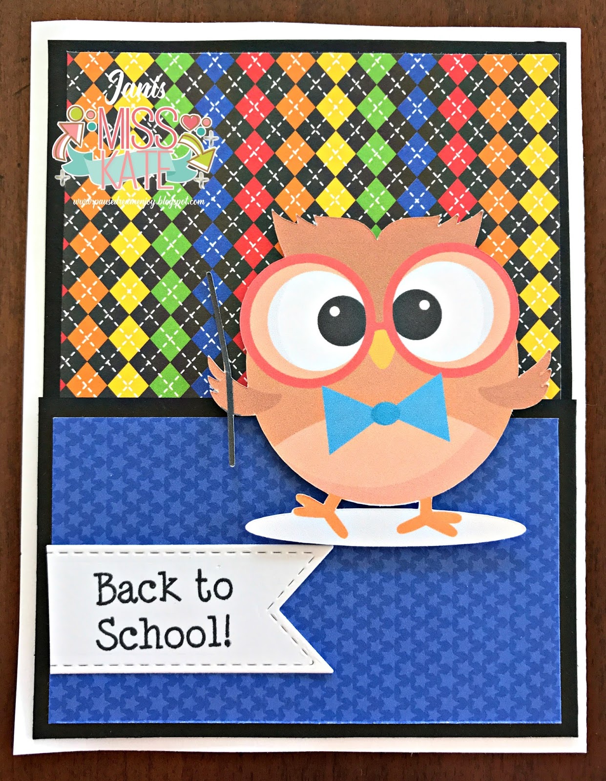 Pause Dream Enjoy: Miss Kate Cuttables September Challenge - School