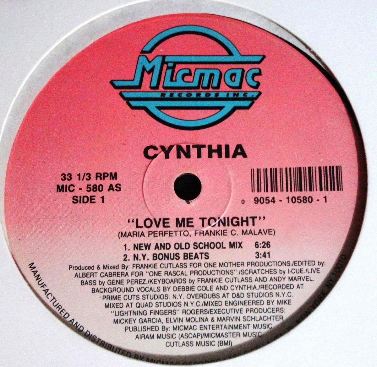 .: Cynthia - Love Me Tonig