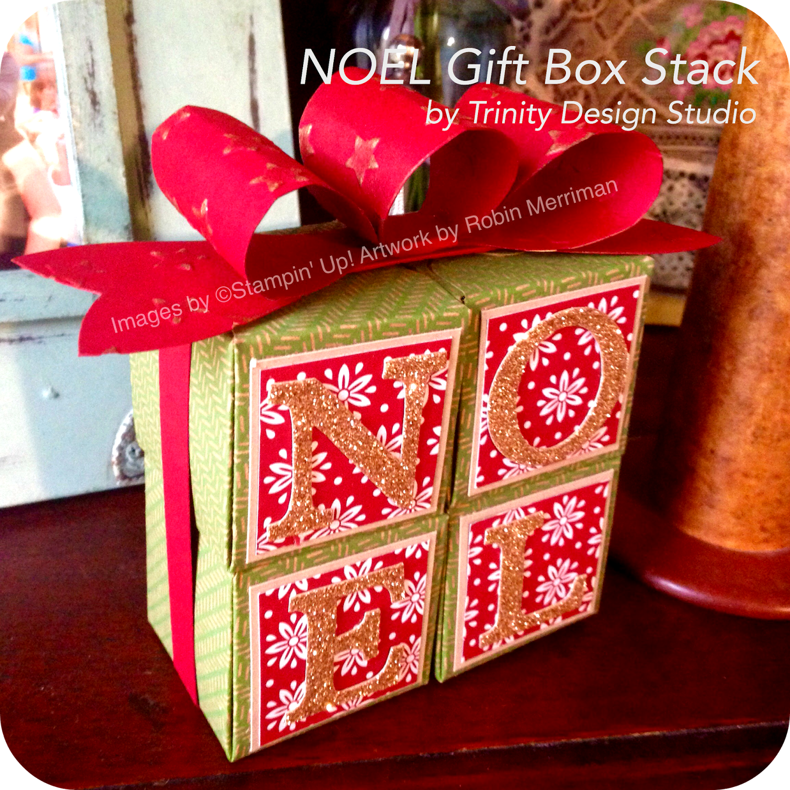 Trinity Designs: NOEL Gift Box Stack - A TDS Project Pack