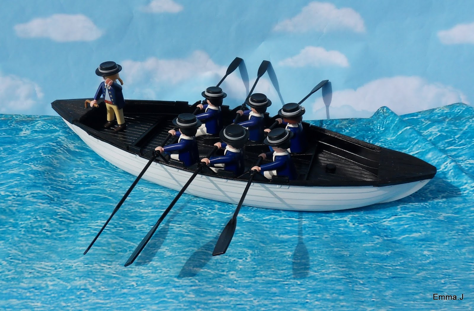Navy Longboat & Crew | Emma.J's Playmobil