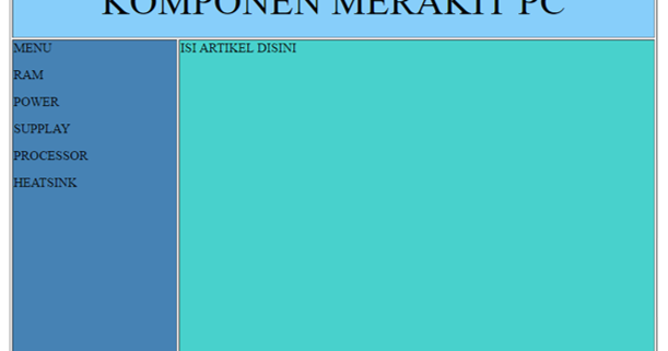 Cara membuat table dengan kode HTML paling simple dan mudah. - Nxenes ...