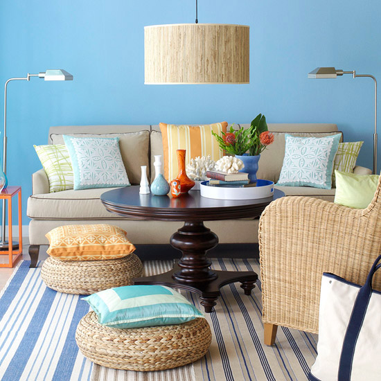 New Home Interior Design: Add Color to Your Living Room