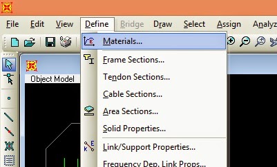 Pada kotak dialog Define Materials klik Add New Material