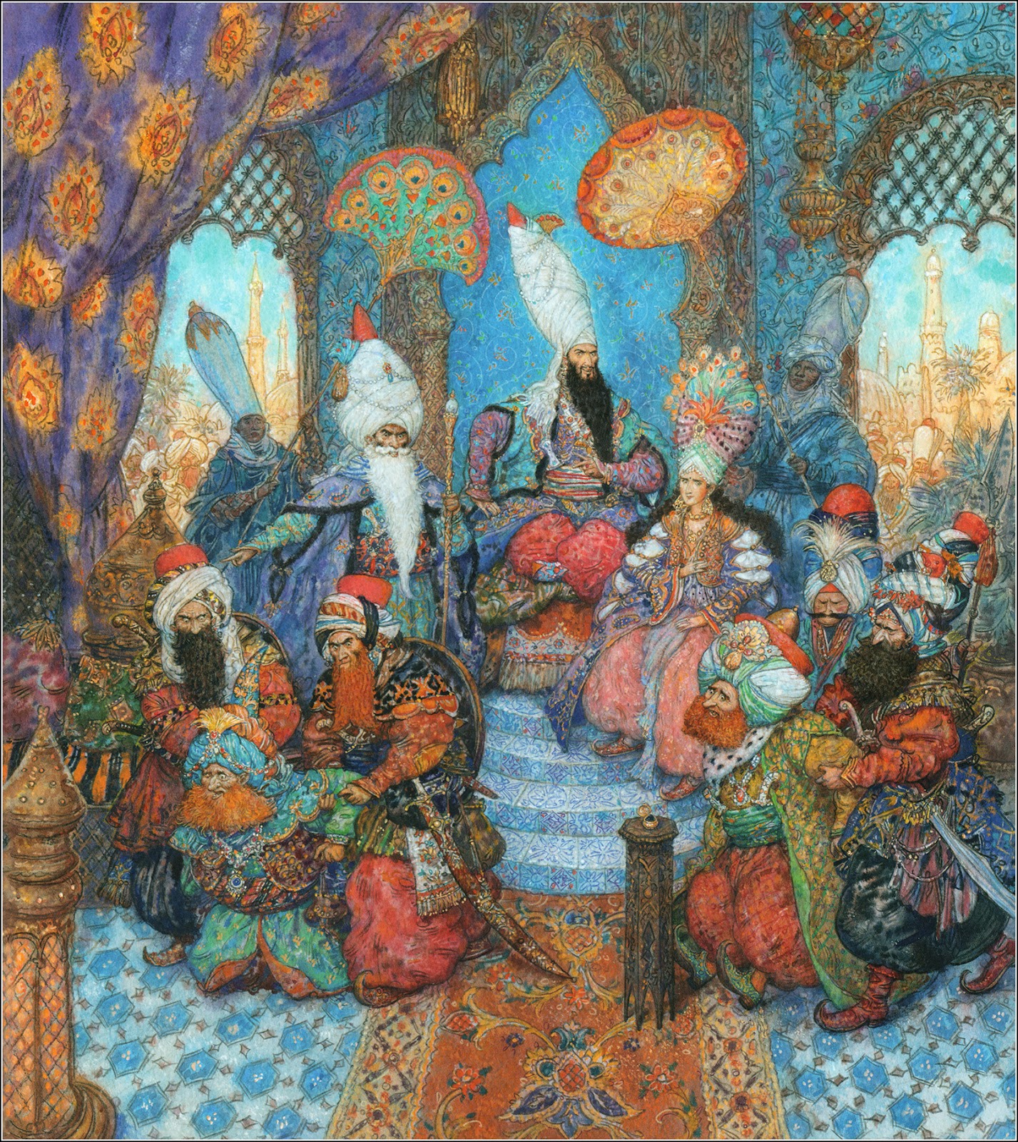 ONCE UPON A BLOG: Caliph Stork by Wilhelm Hauff, Illustrated by Anton ...