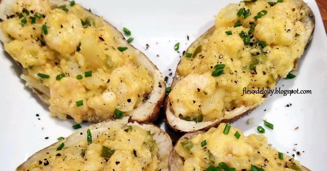 Fleur de Lolly: Twice Baked Potatoes with Creole Seasoned Shrimp