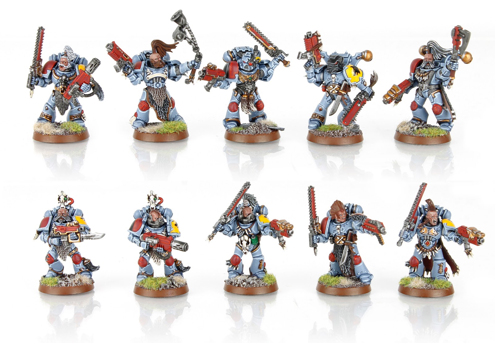 Showcase: Space Wolves Grey Hunters by ComradeQuiche - Tale of Painters