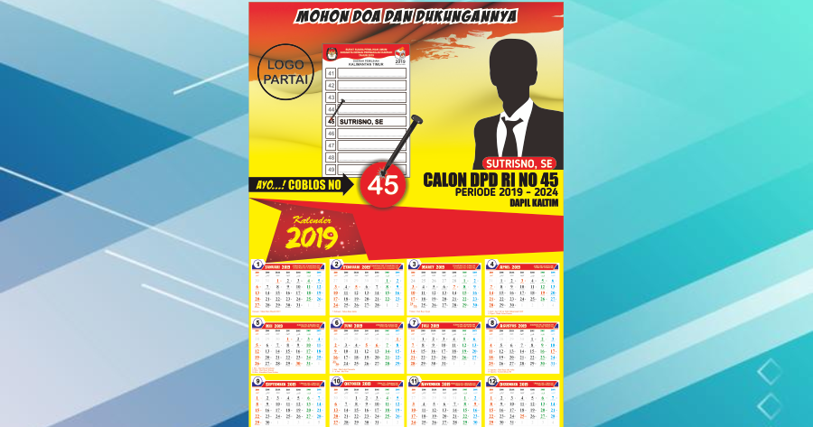 32+ Desain Kalender Caleg Cdr