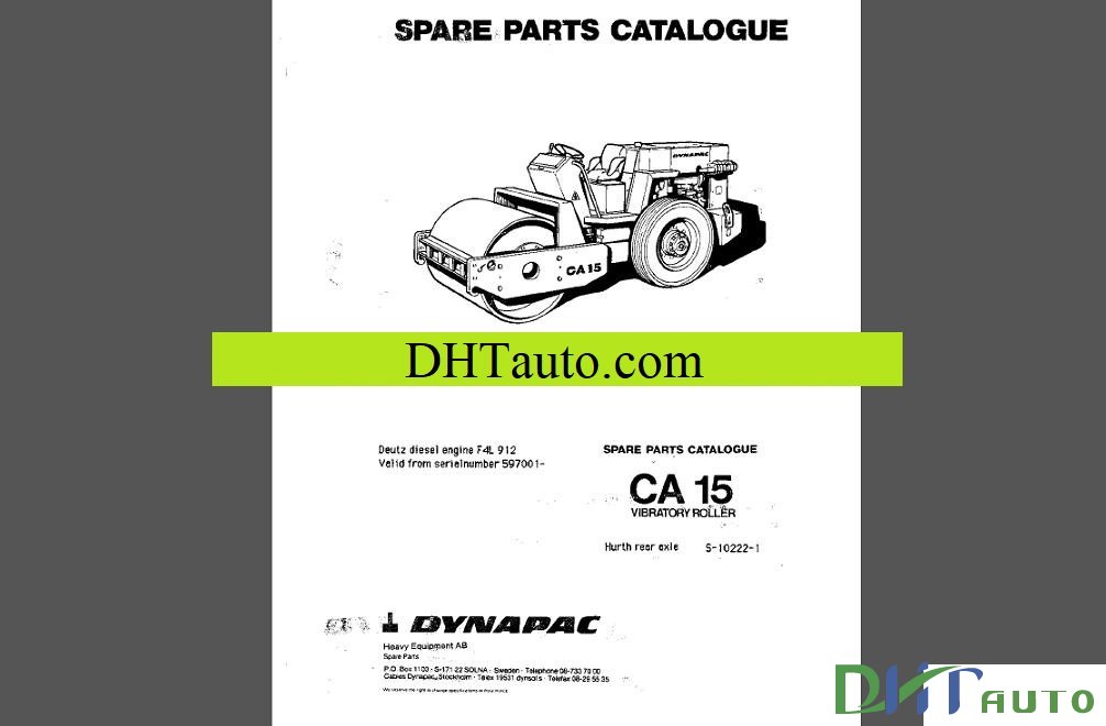 DYNAPAC SPARE PARTS CATALOGUE FULL - Automotive Library