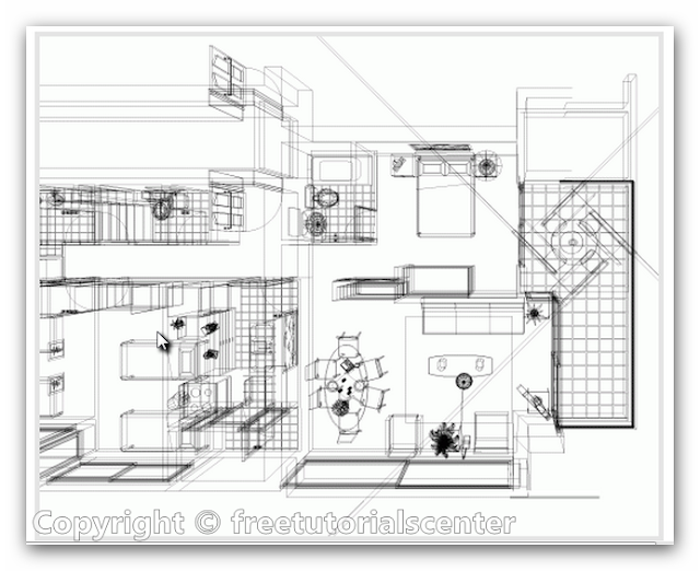Home Plan Interior View AutoCAD DWG Files