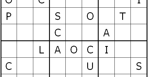 El Matenavegante: Sudoku de letras (21)