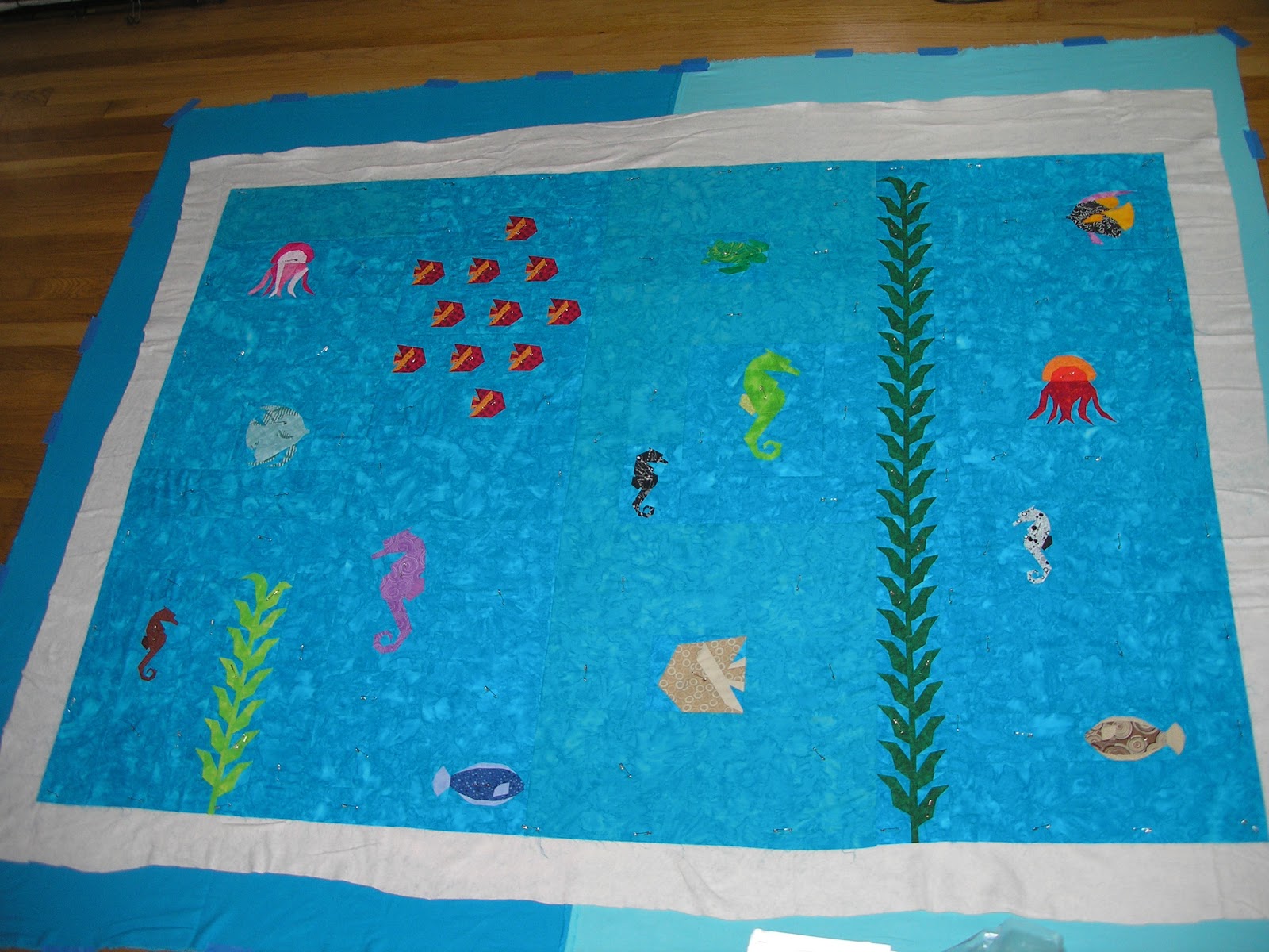 Life Sew Crafty: Ocean Life Quilt - Part 4