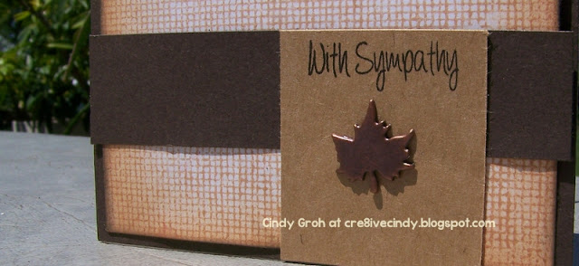 Cre8iveCindy: Fall With Sympathy Card