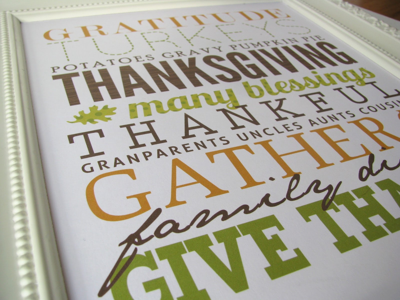 Yellow Mums: Freebie Friday: Last Minute Thanksgiving