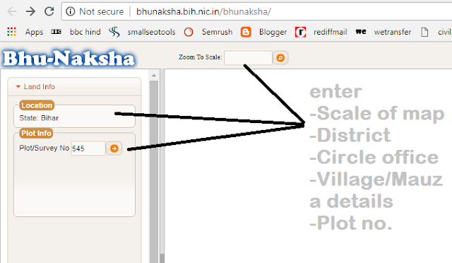 Bihar Bhu Naksha Online | अपने जमीन का नक्शा निकाले मिनटो में 2022 ...