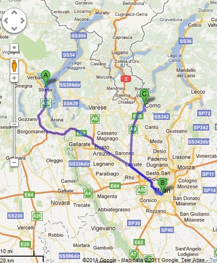 Moving Between Lago Maggiore And Lake Como