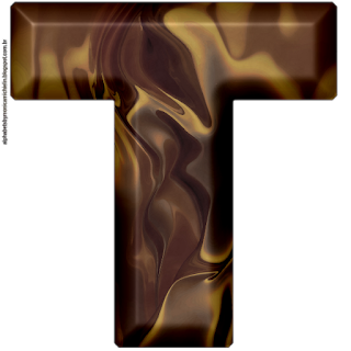 Abecedario hecho con Chocolate Derretido. Melted Chocolate Alphabet ...