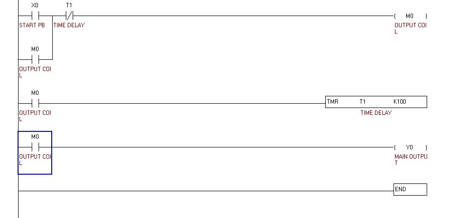 PLC Program to Latch and Unlatch Output With Time Delay - INSIDE AUTOMATION