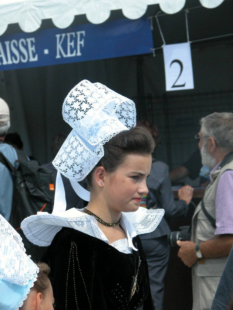 Local style: Traditional headdress of the women of Brittany