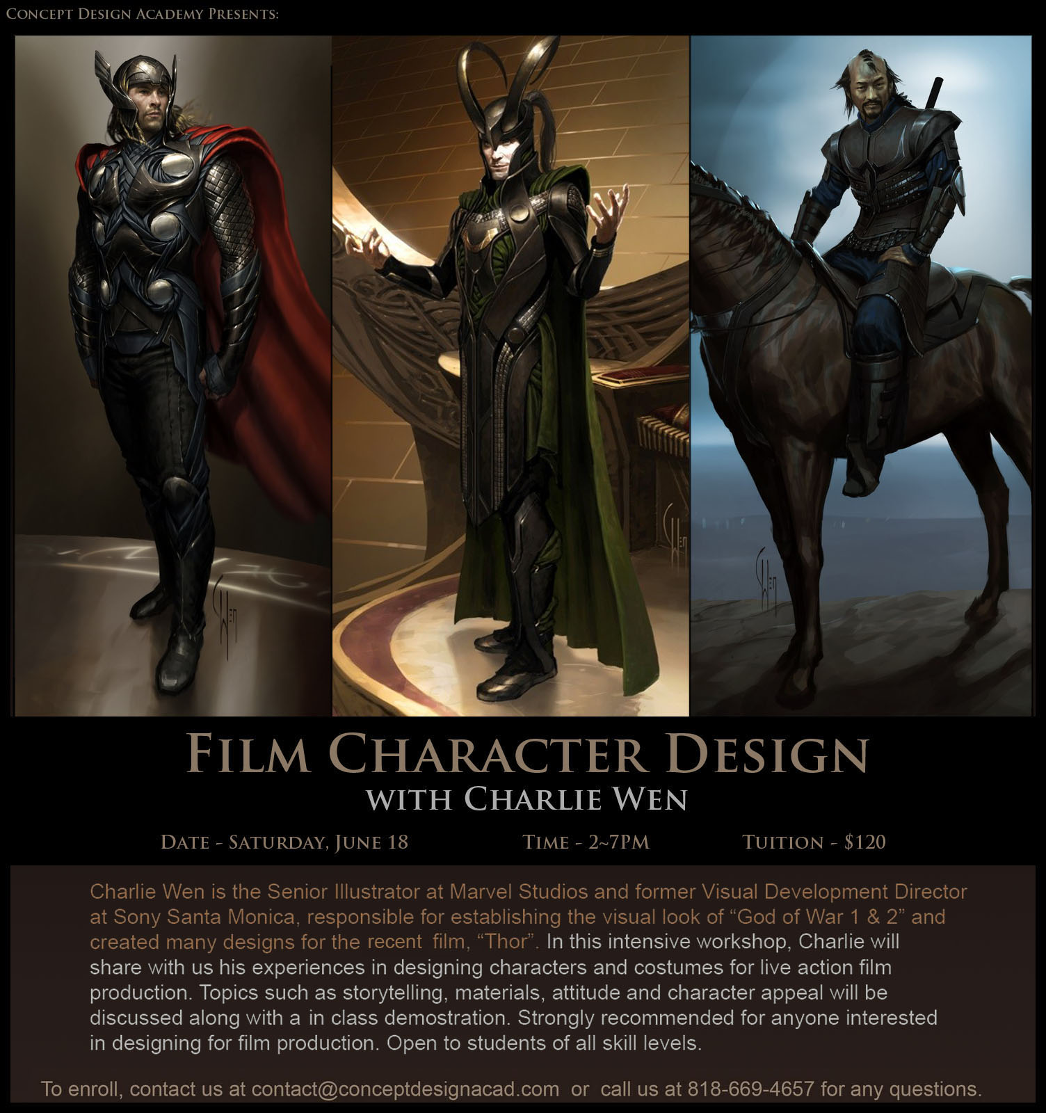 Concept Design Academy: "Film Character Design" with Charlie Wen