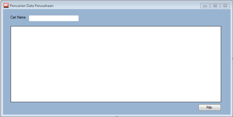 Pencarian Data Pada Datagridview Menggunakan Dataadapter Sql Server 1184