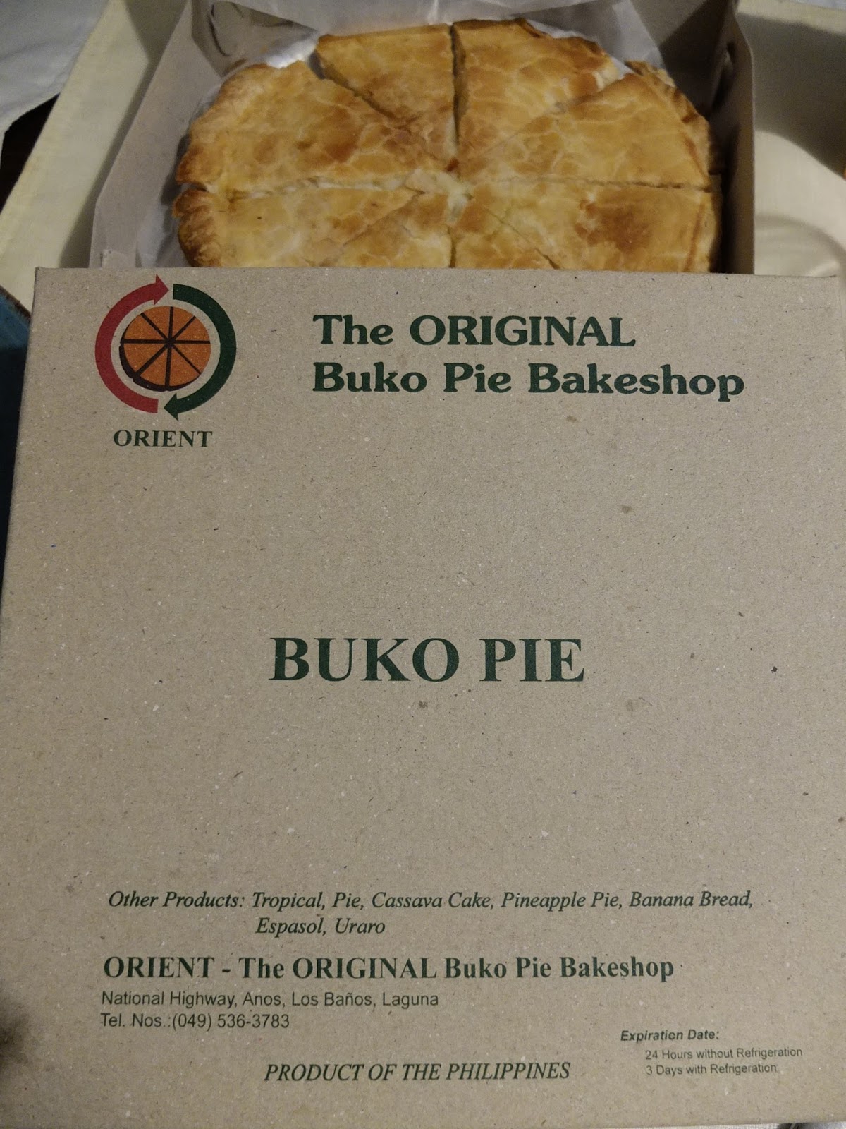 Laguna Ginger Lily: The Original Buko Pie