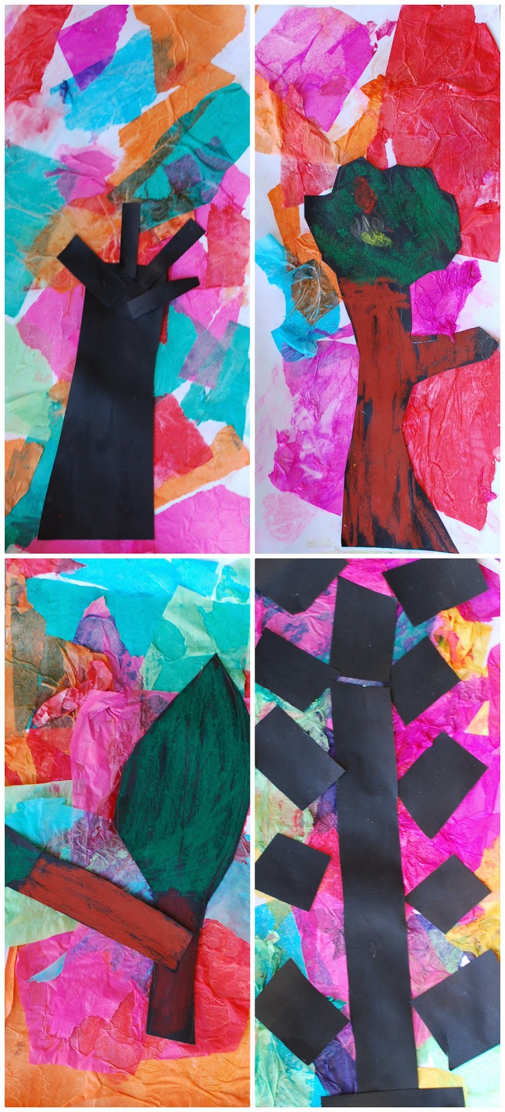 Sunnyside Art House: Tissue Paper Art Lesson