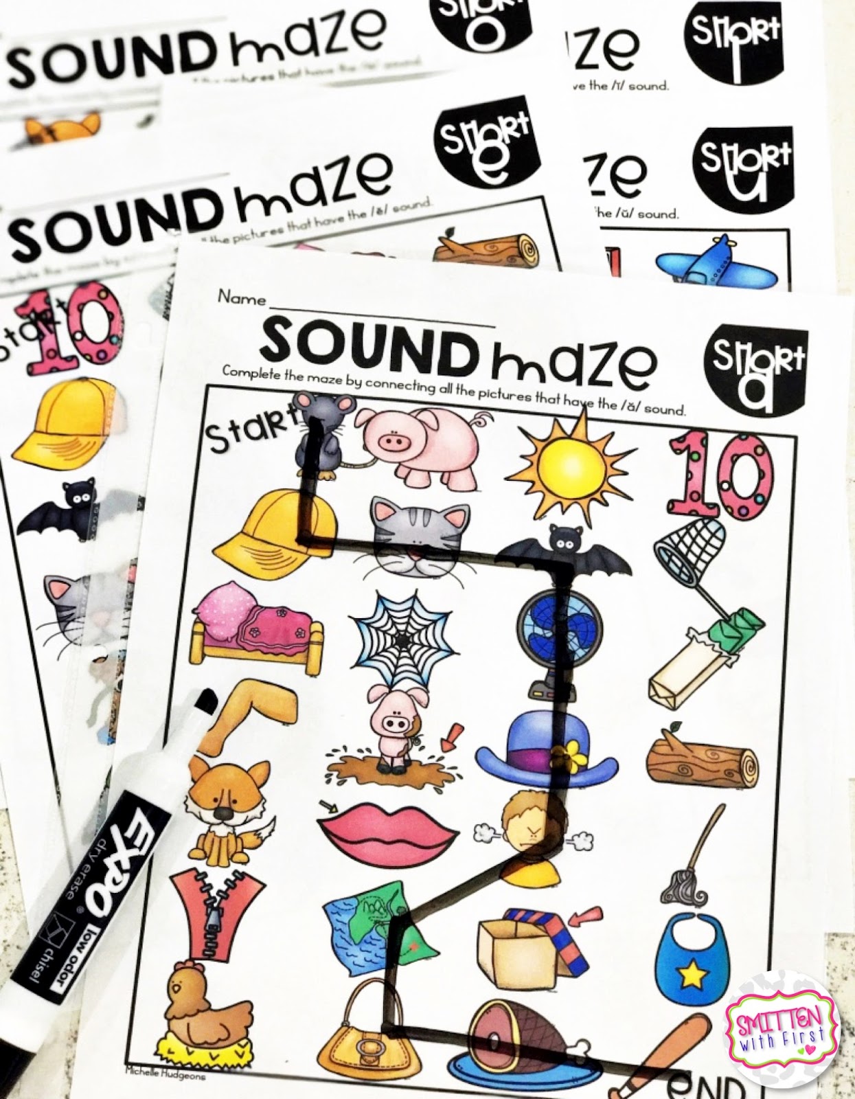 Sound Mazes Phonics Activities