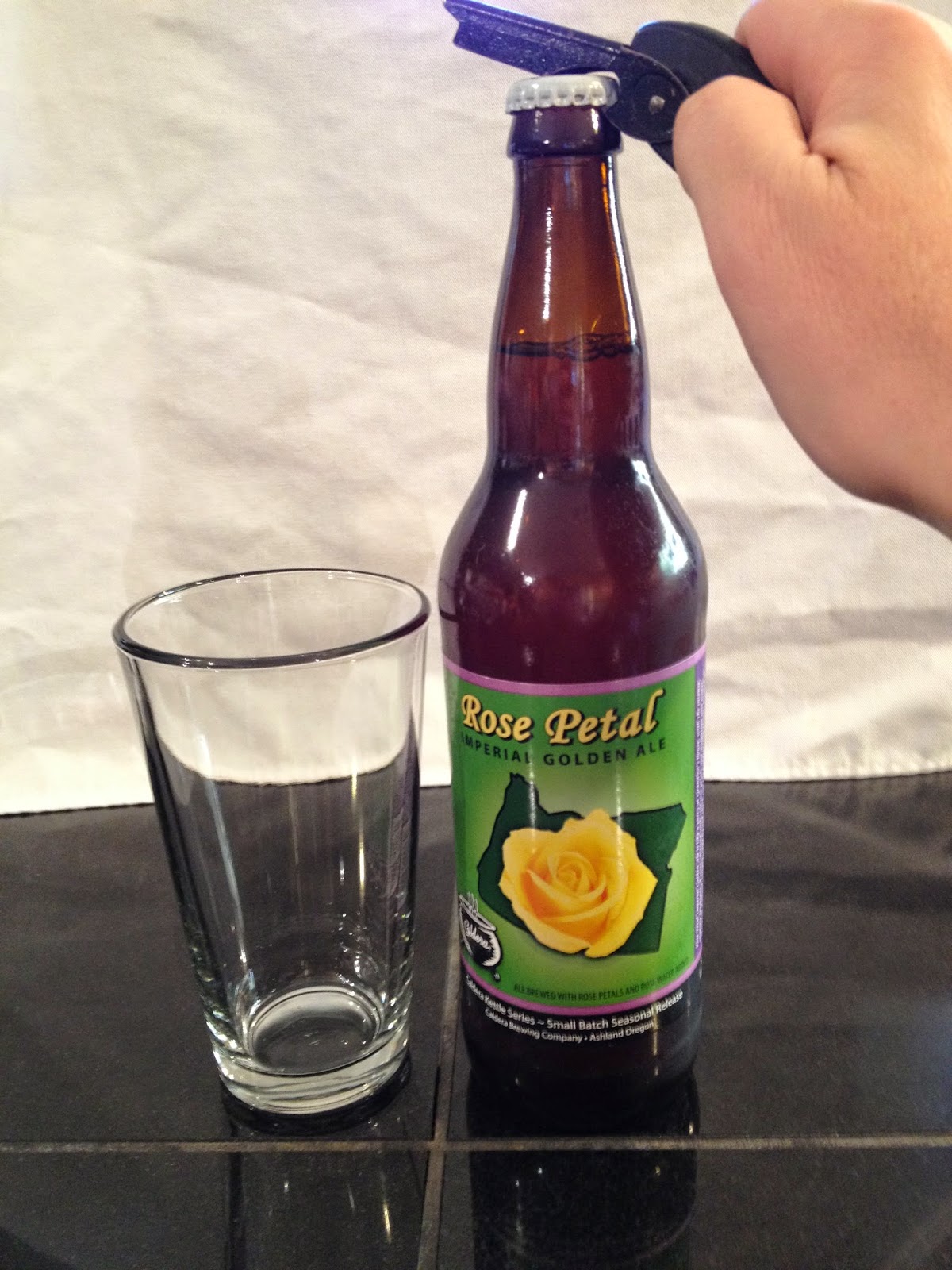 NorCal Beer Blog: Caldera Brewing Company Rose Petal Imperial Golden Ale