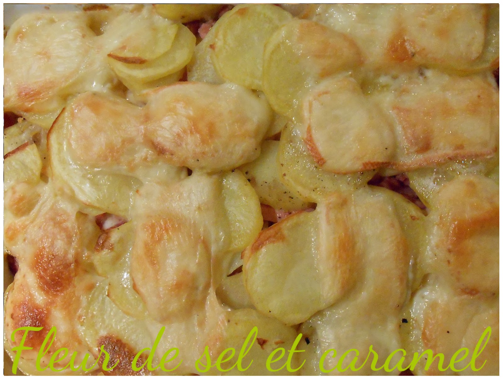 Fleur de sel et Caramel: Gratin de bacon à la raclette