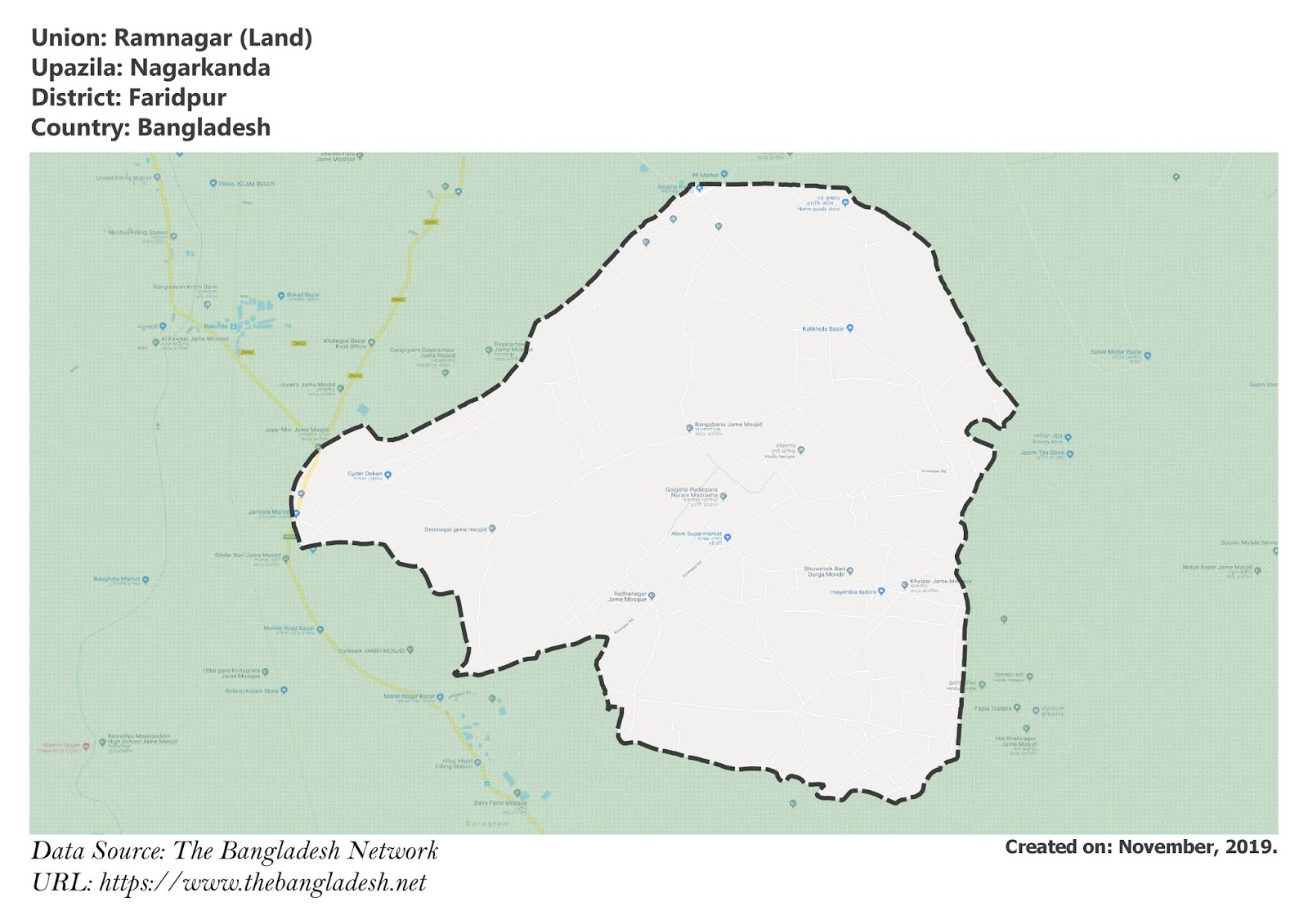 Ramnagar Union, Faridpur