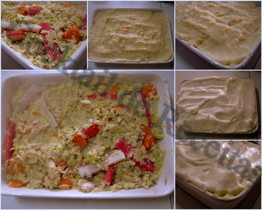 Cocktail de Receitas: Paloco com delícias do mar no forno