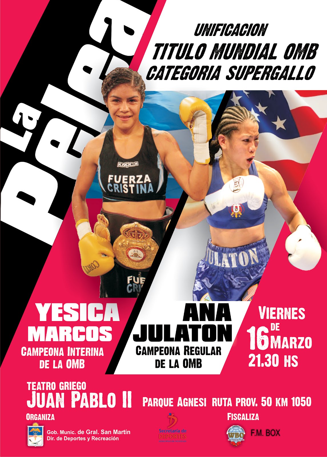 Boxeadoras Argentinas: Yesica Marcos se mueve en Buenos Aires