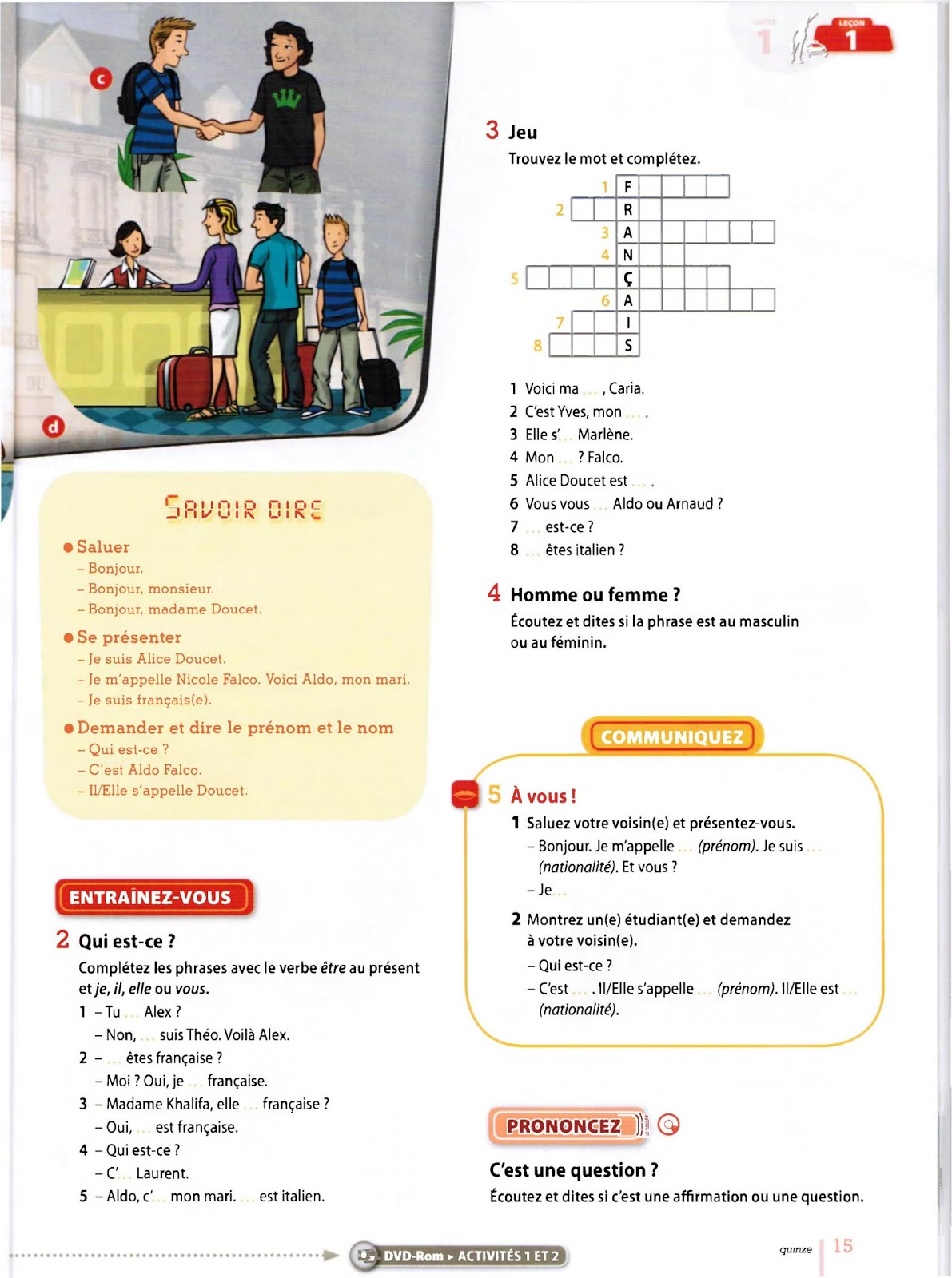 Unite 1: Rencontres - Le nouveau Taxi A1