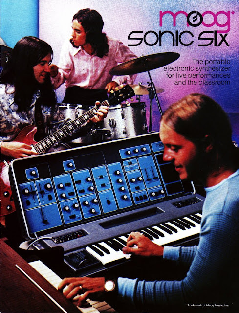 MATRIXSYNTH: MOOG 'SONIC 6' ANALOG SYNTHESIZER COLOR BROCHURE