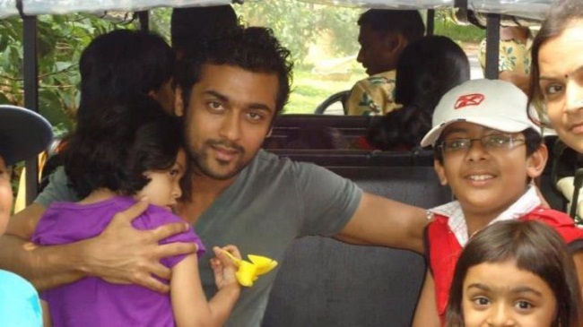 Surya With His Daughter Recent Photos