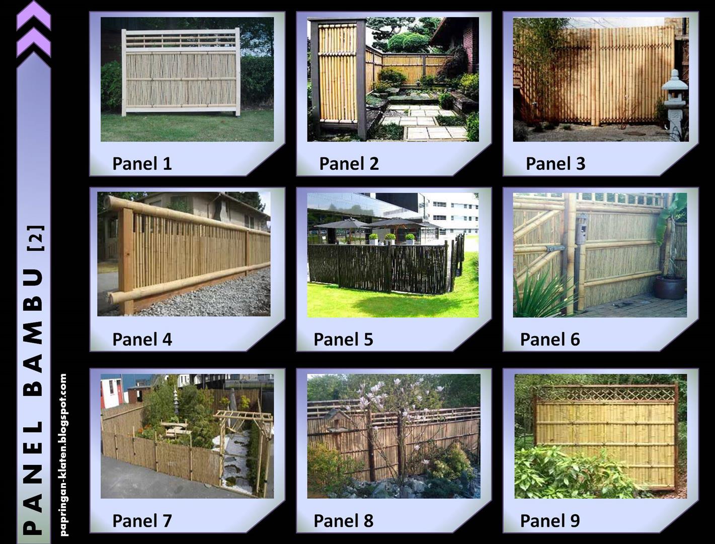 Papringan.Klaten: Produk Pagar & Panel bambu