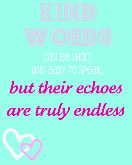 Blue Skies Ahead: Kind Words Printable (perfect for Valentines!)